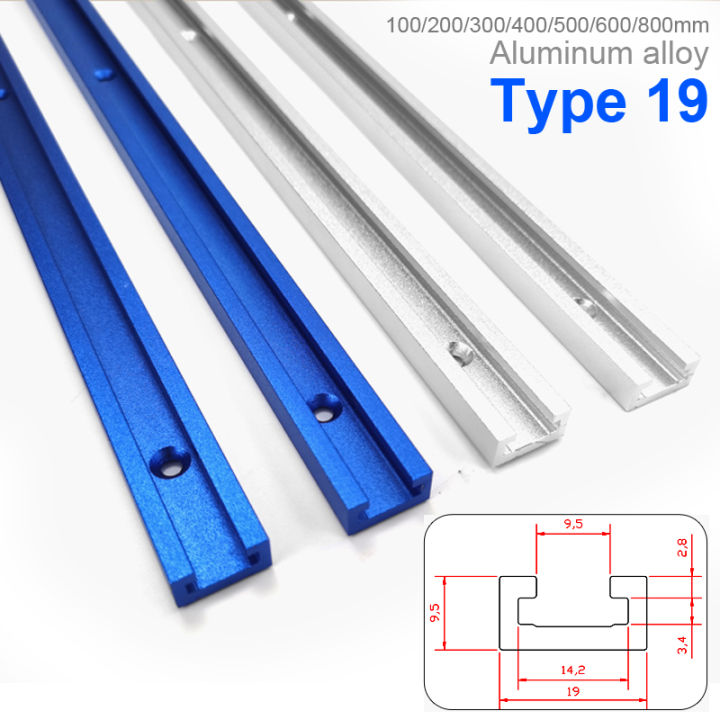19 T-Track Saw ตาราง Chute 100/200/300/400/500/600/800Mm Miter Track ...