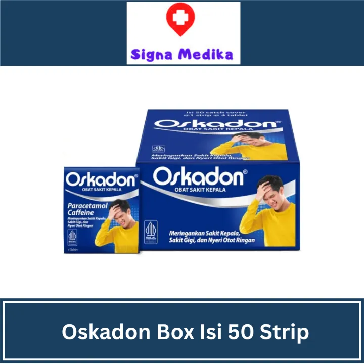 Oskadon Box Isi 200 tablet - Untuk Meringankan Sakit Kepala | Lazada ...