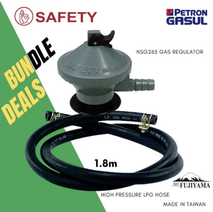 Safety Snap On Gasul LPG Regulator with 1.8 Taiwan High Pressure LPG ...