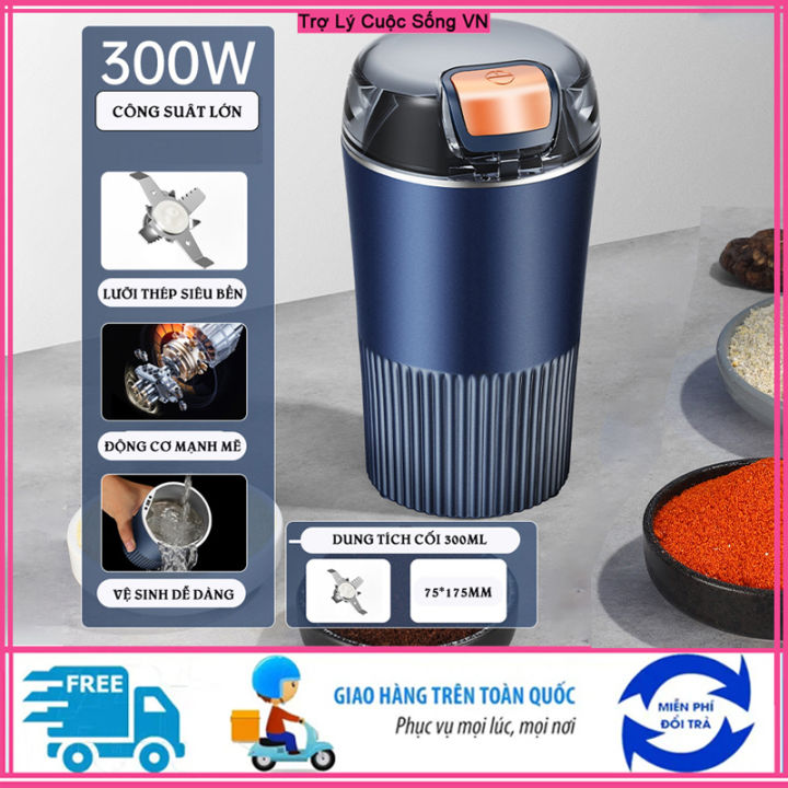 Máy Xay Bột Khô,Xay Hạt Mini Công Suất 300W, Xay Cà Phê,Xay Hạt Khô Làm ...
