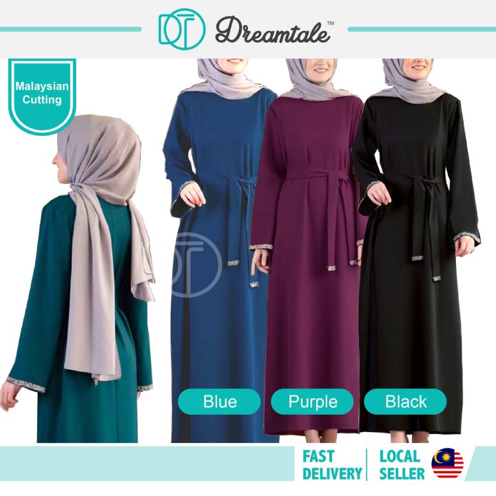 [Clearance] Dreamatale Baju Wanita Gaun Labuh Muslimah Batrisyia ...