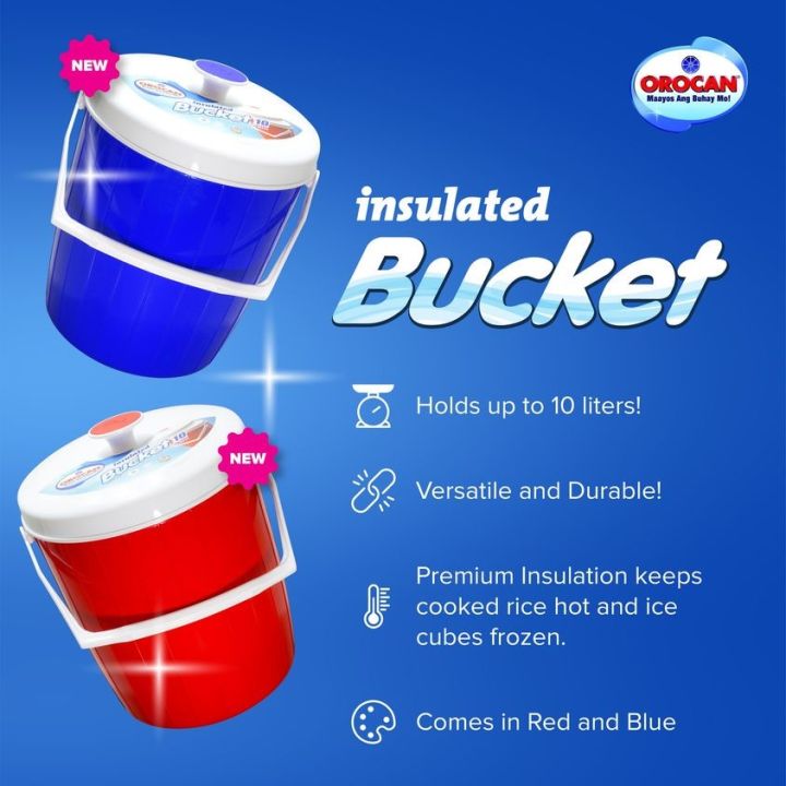 OROCAN by Winland Affordable High Quality Insulated Bucket 10L Food ...