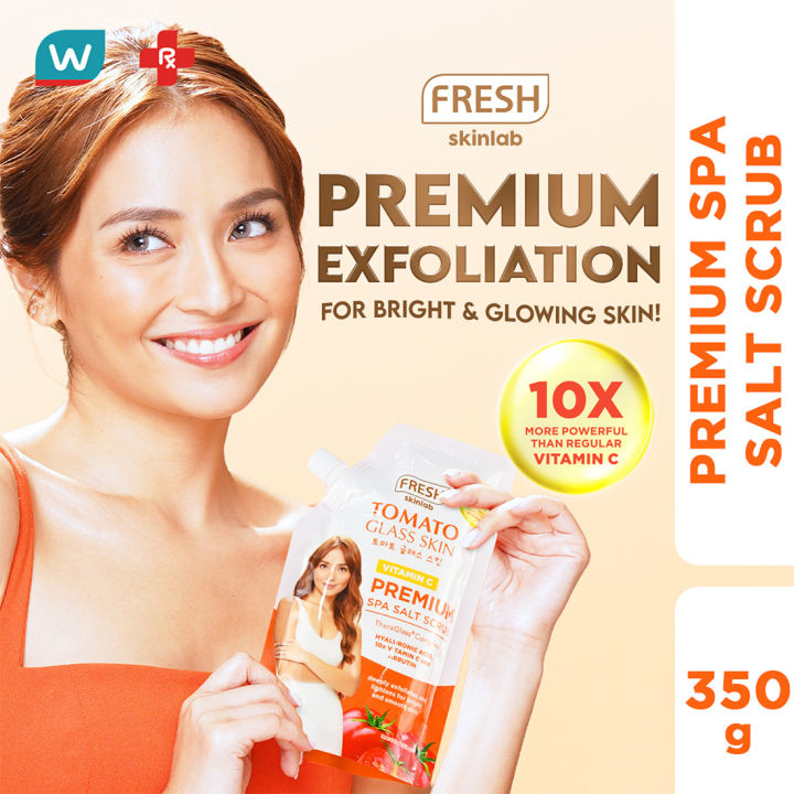 Fresh Skinlab Tomato Glass Skin Vitamin C Premium Spa Salt Scrub 350g ...