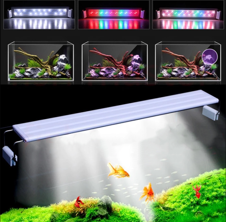 KnD LED Light Aquarium RGB 3 Mode Super Slim Light Extra Bright EU PLUG ...