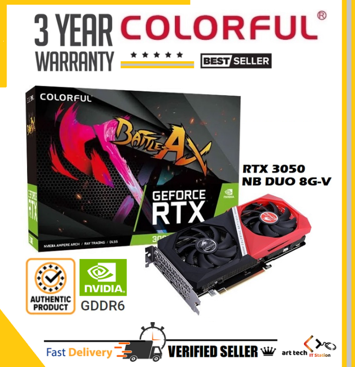 Colorful GeForce RTX 3050 NB DUO 8G-V RTX3050 | Lazada