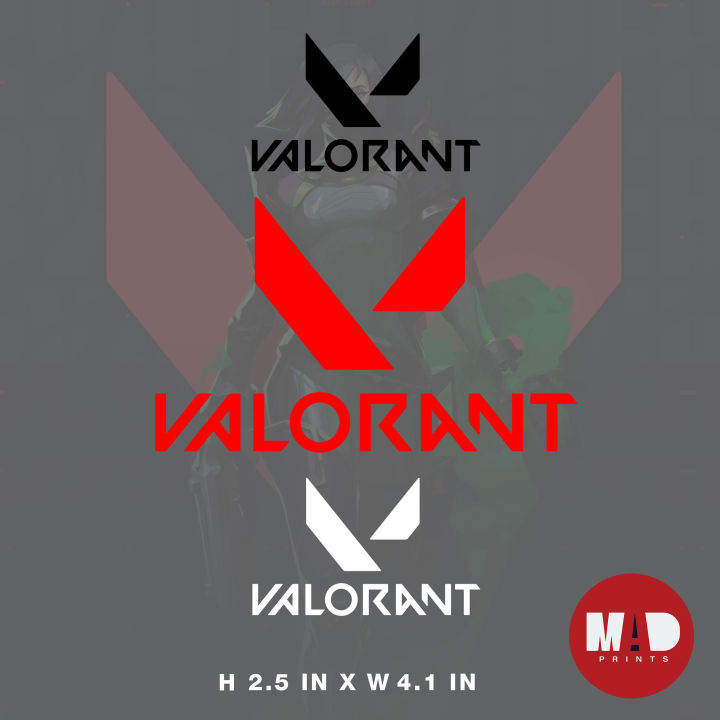 Valorant Logo Sticker Decal for Car/Motorcycle/PC/Flask | Lazada PH