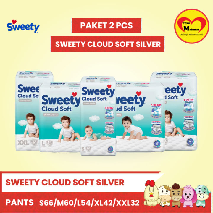 Sweety Silver Pants S66 – M60 – L54 – XL42 – XXL32 / Toko Makmur Live ...