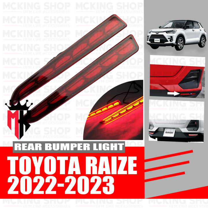 Toyota Raize 2022-2023 Rear Bumper Light (Red) | Lazada PH