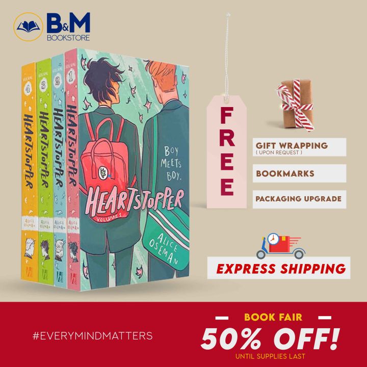 Heartstopper by Alice Oseman: Volumes 1-4 Collection Set - Paperback ...