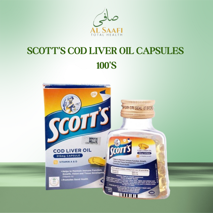 Scott's Cod Liver Oil Capsules 100's | Lazada