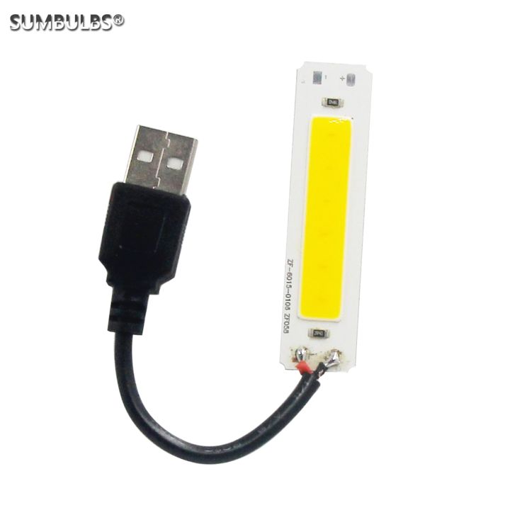DC 5V USB LED Light Source 2W COB Strip Bar Bulb 60x15mm Warm Cold ...