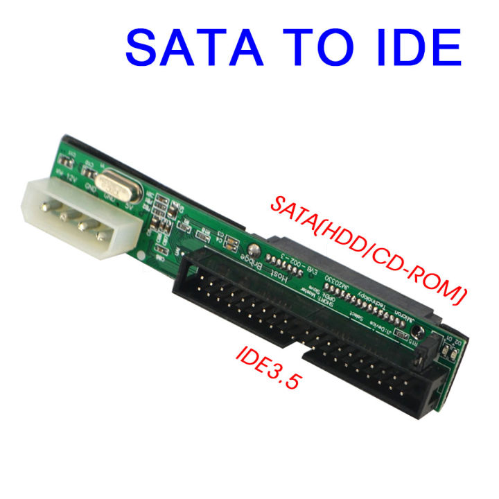 Sata to IDE Adapter Converter 2.5 Sata Female to 3.5 inch IDE Male 40 ...