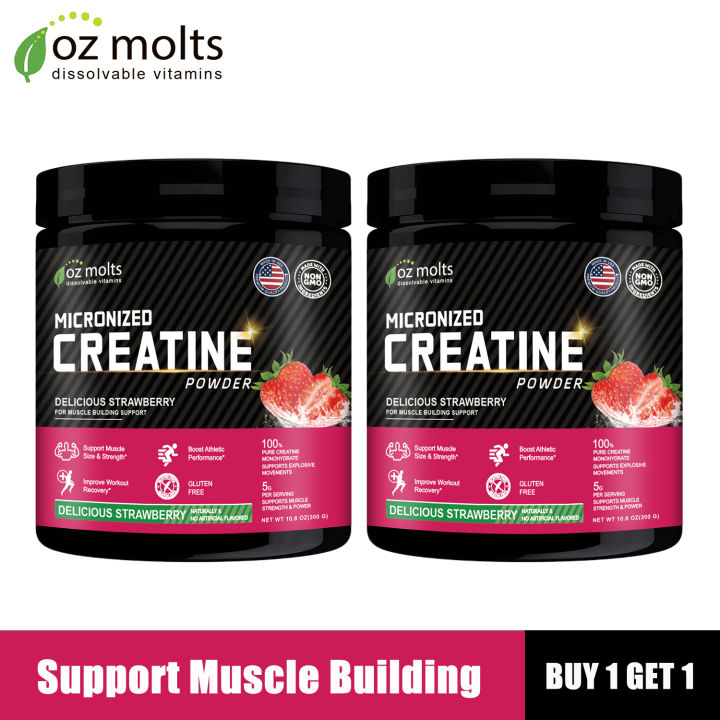 Ozmolts Micronized Creatine Powder Optimum Nutrition Muscle Builder ...