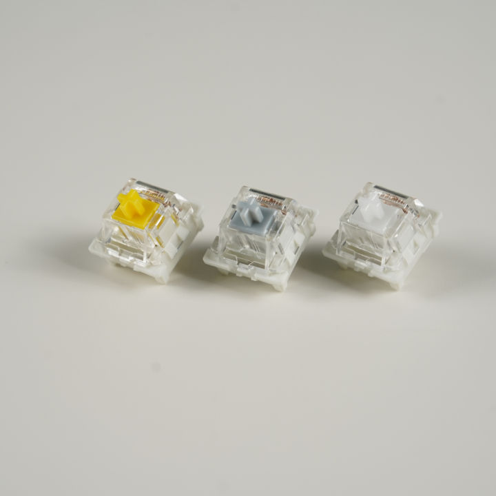 Outemu Silent Gray/White/Yellow Switch Mechanical Keyboard Switch 3Pin Clicky Linear Tactile ...