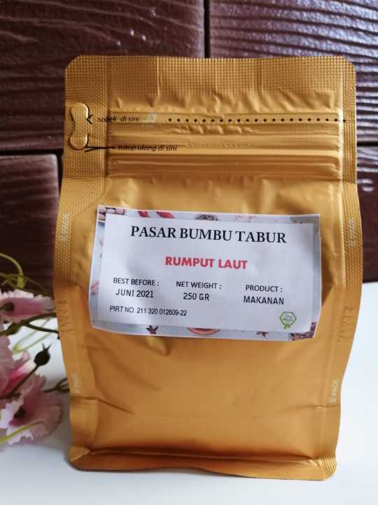 BUMBU TABUR RUMPUT LAUT / SEAWEED 250 GR BUBUK MAKANAN ENAK MURAH HALAL ...
