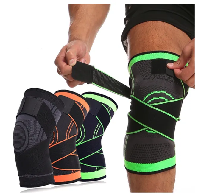 1 Piece Knee Guard 3D Weaving Pressurization Knee Protector Men Women ...