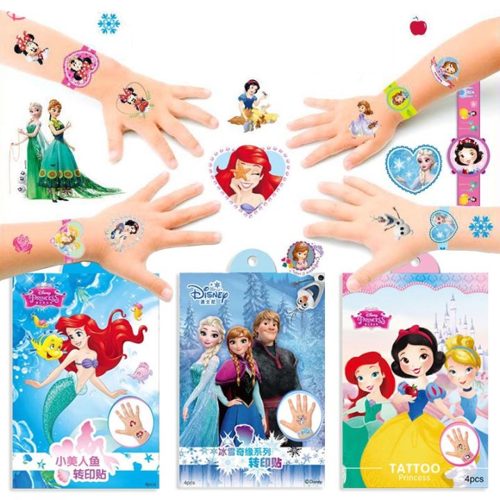 4pcs/Set Kids Tattoo Stickers Paw patrol/ avengers/ Frozen / Super ...