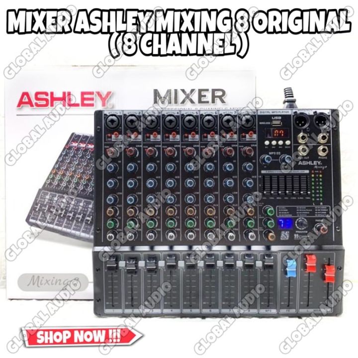 Mixer Ashley Mixing 8 Original 8 Channel USB Interface - Bluetooth ...