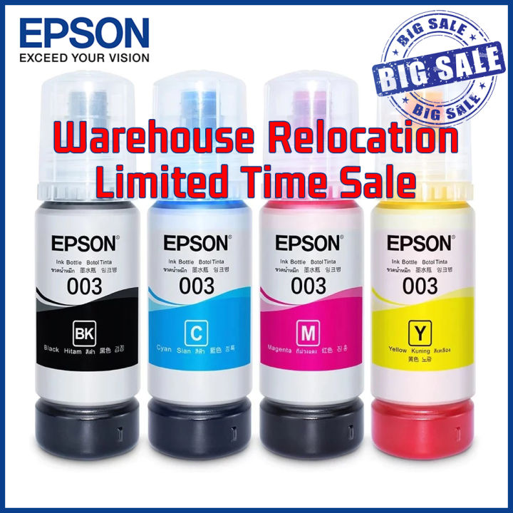 【Warehouse Relocation Limited Time Sale】【Epson original ink】 Epson 003 ...