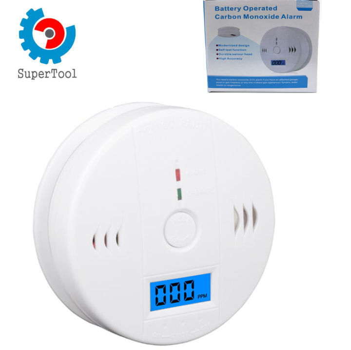 Carbon Monoxide Co LCD Display Home Toxic Gas Leak Detector Fire Sound ...