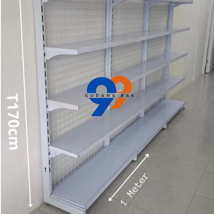 Rak minimarket single starting varian ukuran T 120 150 170 180 200 ...
