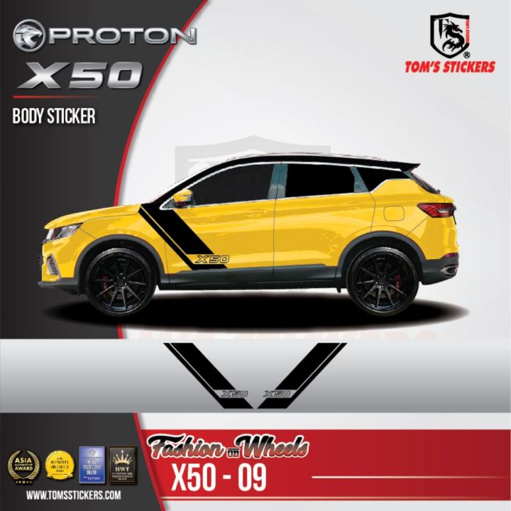 🔥🔥 PROTON X50 CAR BODY STICKERS SET X50 - 09 | Lazada