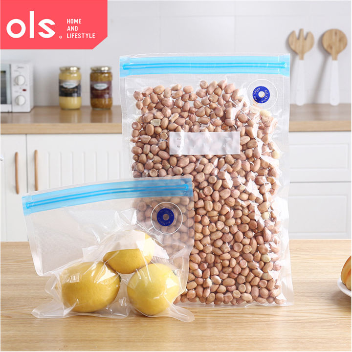 OLS Vacuum Food Sealing Preserving Food Fresh Keeping Plastic Air Valve ...