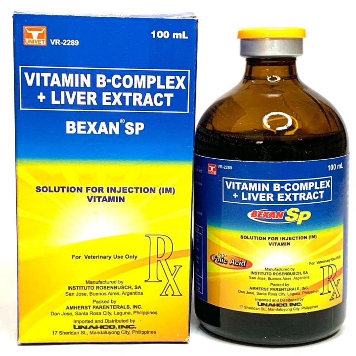 [FCR AGRIVET] BEXAN SP B COMPLEX ANIMALS Unahco Pets Livestock Dog Cat ...