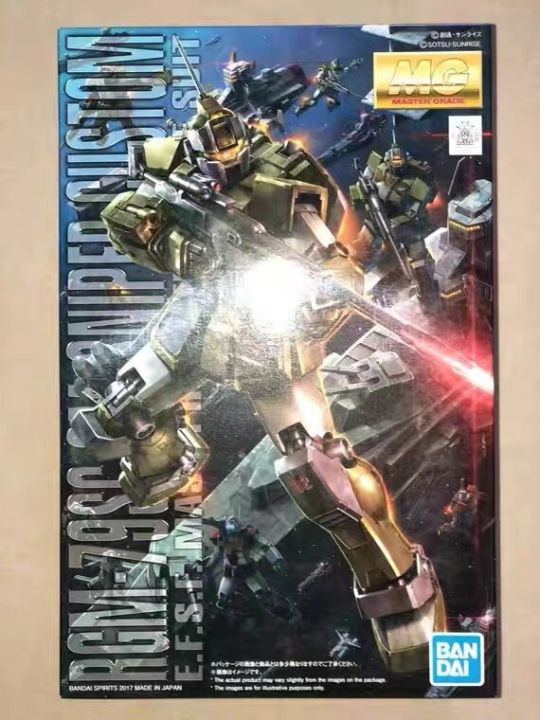 Bandai Original Model Kit GUNDAM MG RGM-79SC Jim Sniper พิเศษ1/100อะนิเ ...