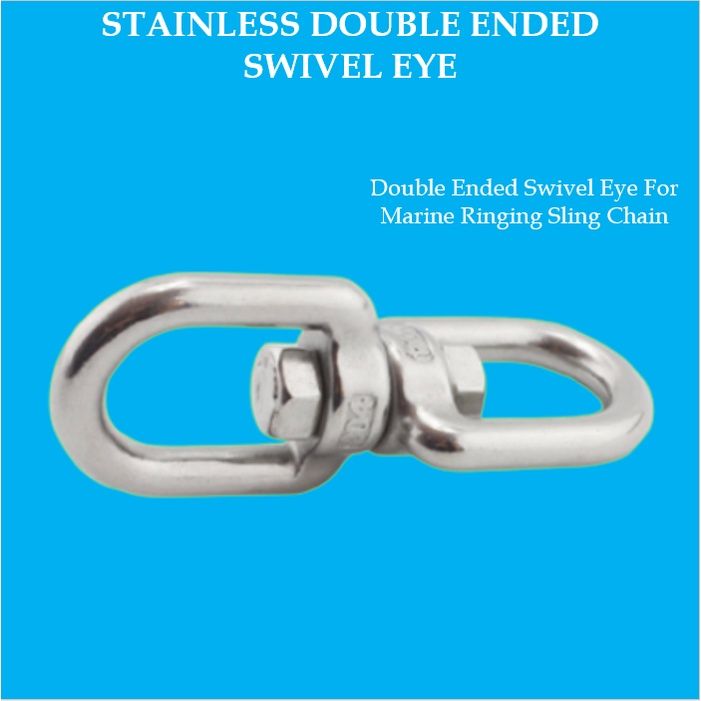 （M6）( M8) (M10) Stainless Double Ended Swivel Eye Marine Ringing Sling ...