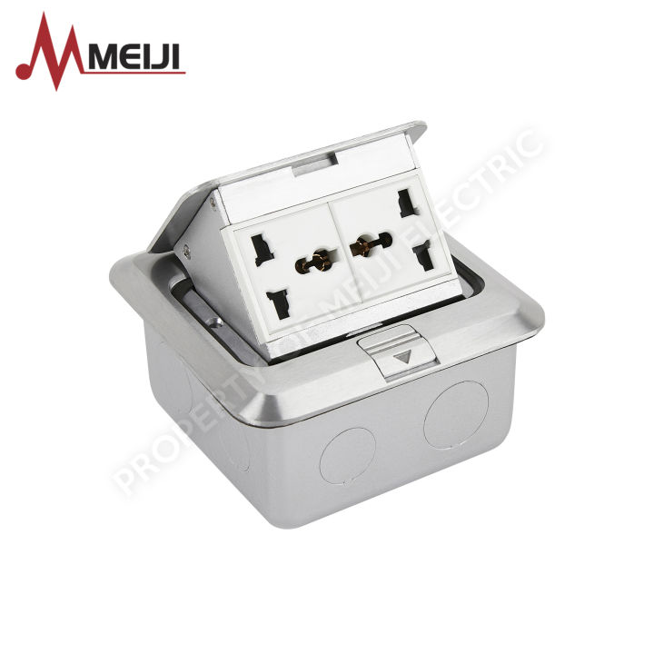 Floor Pop-up Outlet 2X International Socket [Meiji Floor International ...