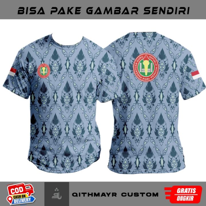 kaos PGRI | baju batik PGRI pria | seragam Fullprint 3D terbaru 2024 ...