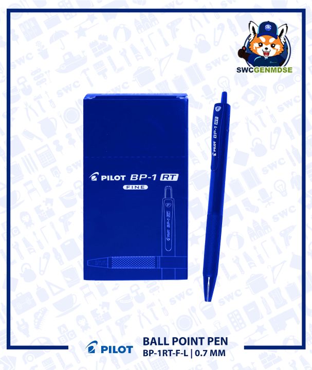 PILOT Retractable Ball Point Pen 0.7mm Tip | Fine | BP-1RT-F-L | 12 PCS ...
