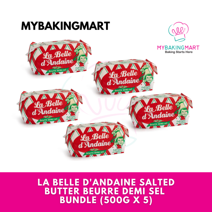 Mybakingmart | La Belle D'Andaine Salted Butter Beurre demi sel (500g x ...
