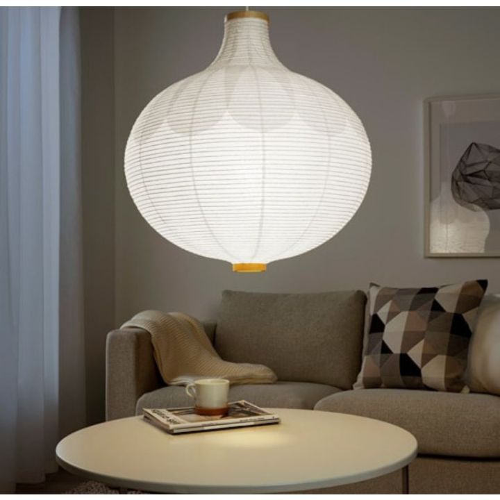IKEA RISBYN โคมกระดาษ โป๊ะไฟแขวนเพดาน กระดาษ | Lazada.co.th
