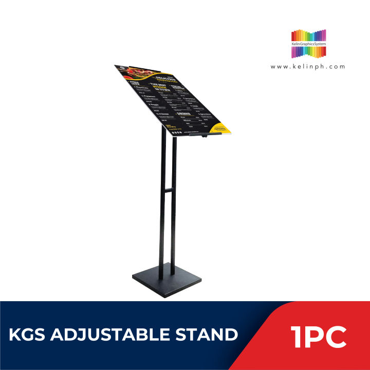 KGS Adjustable Poster Stand Display | Restaurant menu board stand ...
