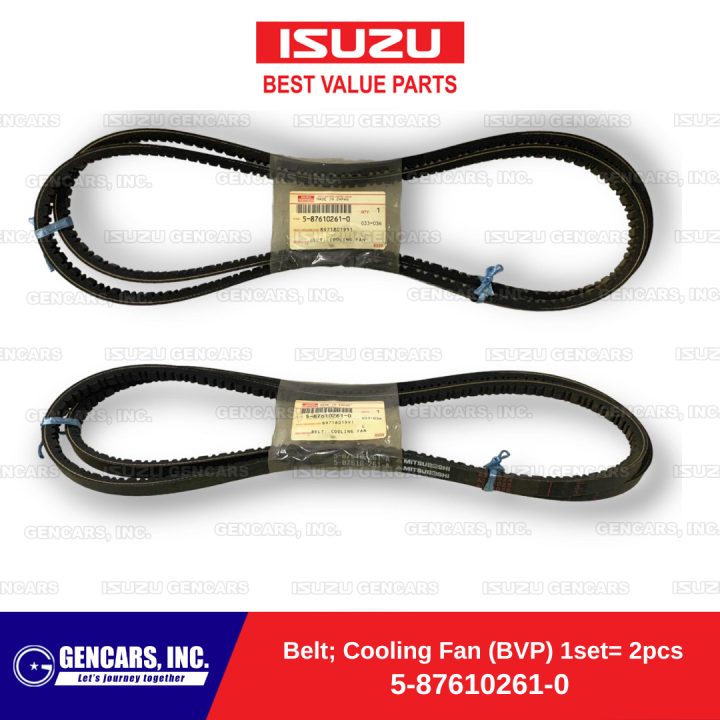 Isuzu Belt; Cooling Fan for NKR71 4HF1/4HG1 (5876102610) (BVP) | Lazada PH