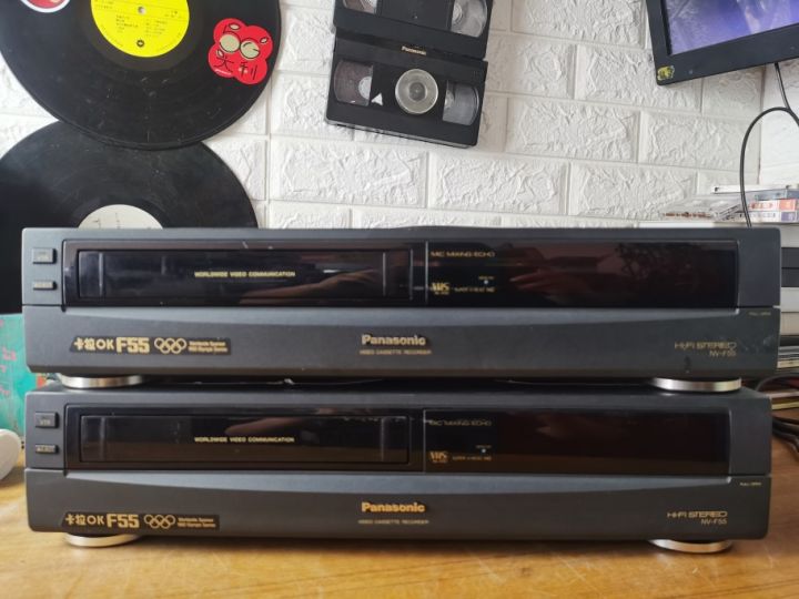 [Second-hand] Imported Panasonic NV-F55 stereo hi-fi 6-head VHS video ...