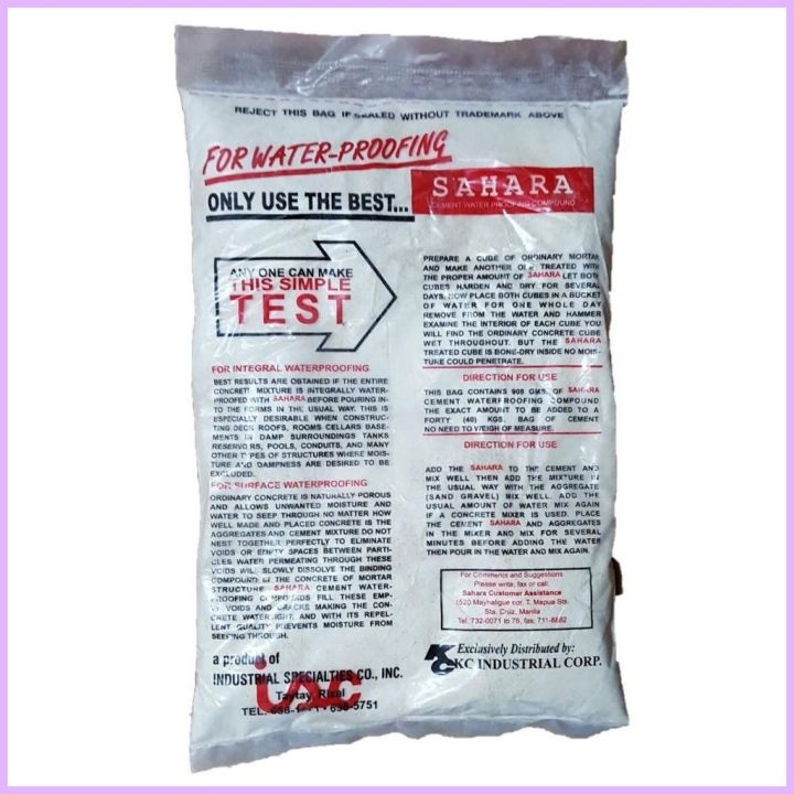 AUTHENTIC SAHARA CEMENT | CEMENT WATERPROOFING COMPOUND | 800G. | 1 ...