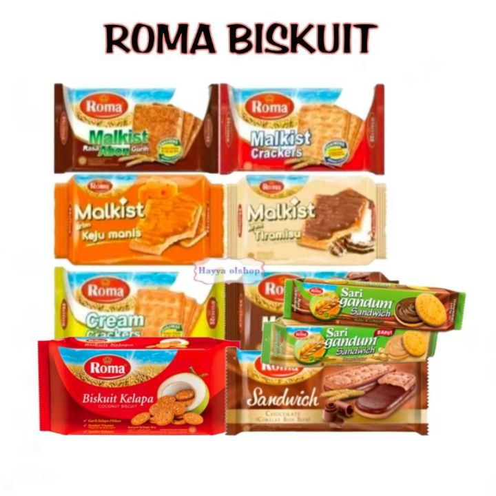 ROMA Biskuit Kelapa / Sari Gandum / Aneka Biskuit Roma | Lazada Indonesia