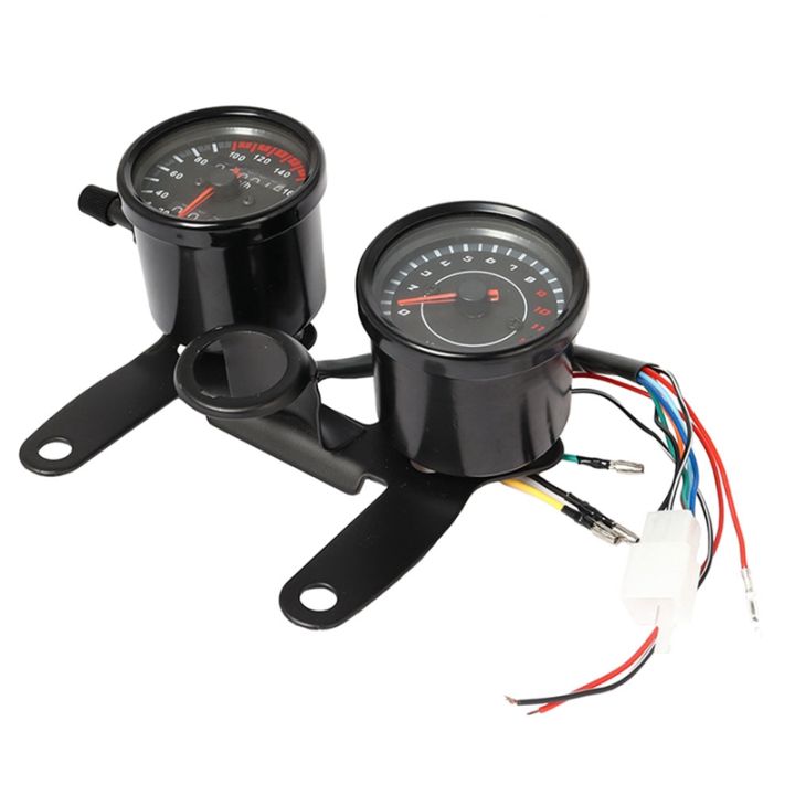 1 Piece Universal Speedometer Odometer LED Backlight Tachometer Metal ...