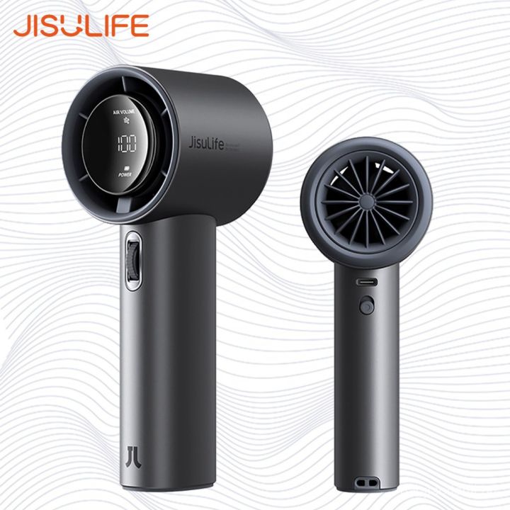 JISULIFE Mini Fan Hand Held Jet Fan ULTRA1 (DARK GRAY) 3-in-1 Cooler ...