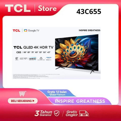 TCL 43 4K QLED Google TV - SMART TV - T-Screen Pro - Dolby Atmos ...