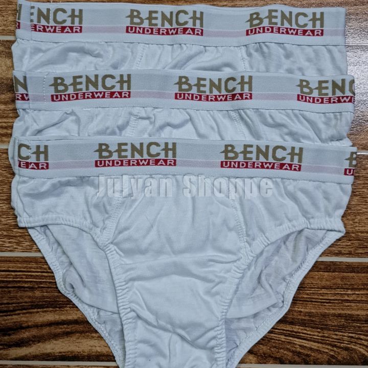 (3PCS) B3NCH ALL WHITE BRIEF | Lazada PH