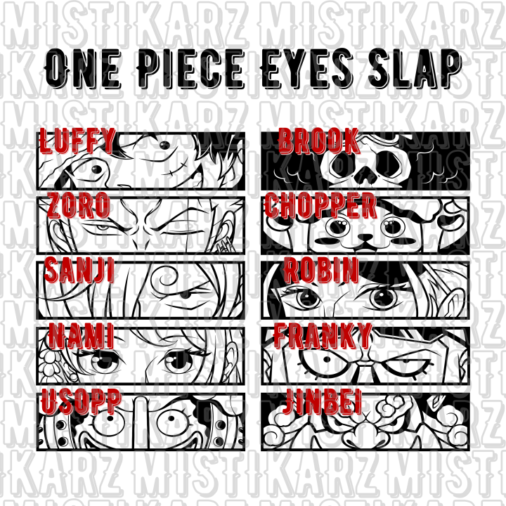 Cutout One Piece Eye Slap Vinyl Waterproof Sticker | Lazada PH