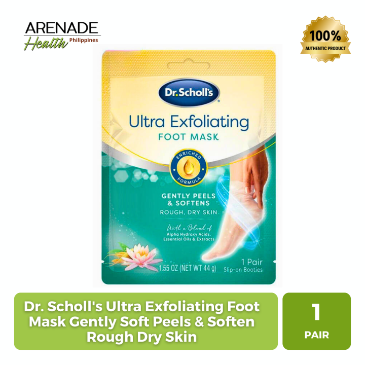 Dr. Scholl's Ultra Exfoliating Foot Mask Gently Soft Peels & Soften Rough Dry Skin 1 Pair 1.55 ...