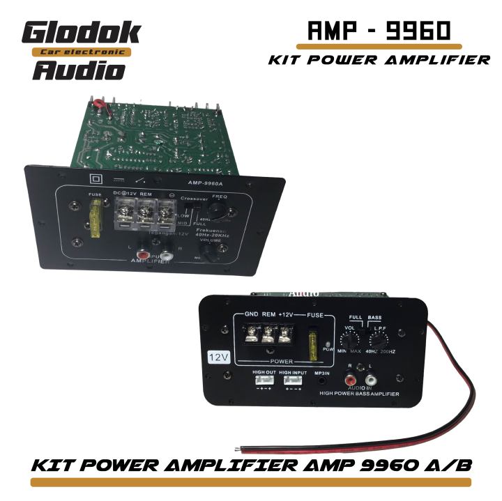 Kit Modul /Kit amplifier aktif dc 12 volt 350 watts High Power ...