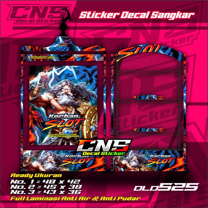 Stiker Sangkar Kotak KORBAN SLOT High Quality Bisa REQUEST CUSTOM - CNS ...