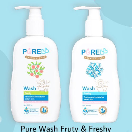 Pure Baby Wash 2in1 230ml Pump / Pure BB Wash Pump 230ml | Lazada Indonesia
