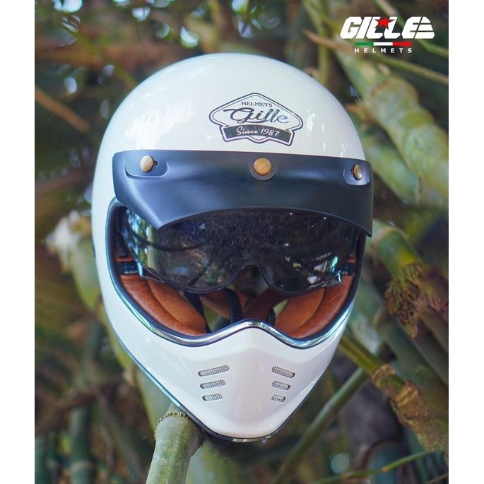 GILLE CLASSIC RETRO HELMET with LOTS OF FREEBIES | Lazada PH
